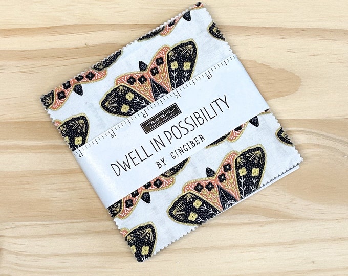 Dwell in Possibility - 5" Square Charm Pack - Gingiber - Moda Fabrics ...