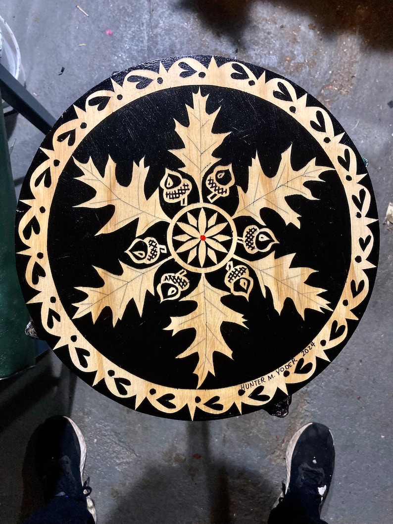 The Mighty Oak Hex Sign, 12" Diameter Disk - Etsy