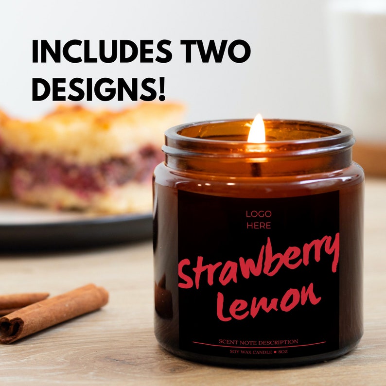 CANVA TEMPLATE 2x2 BOLD Editable Candle Label Made In Etsy CANVA TEMPLATE 2x2 BOLD Editable Candle Label Made In Etsy