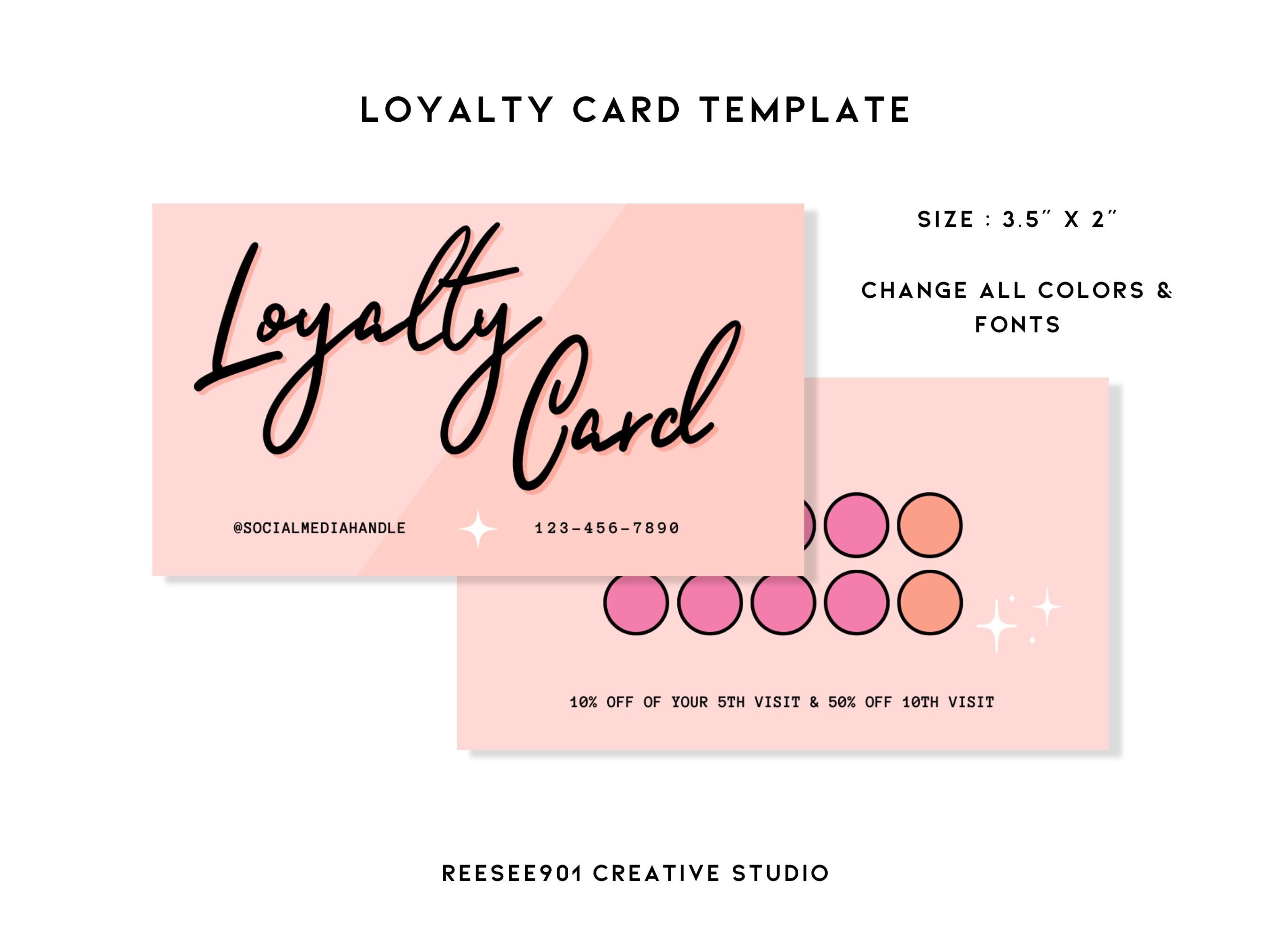 Customer Loyalty Card Template
