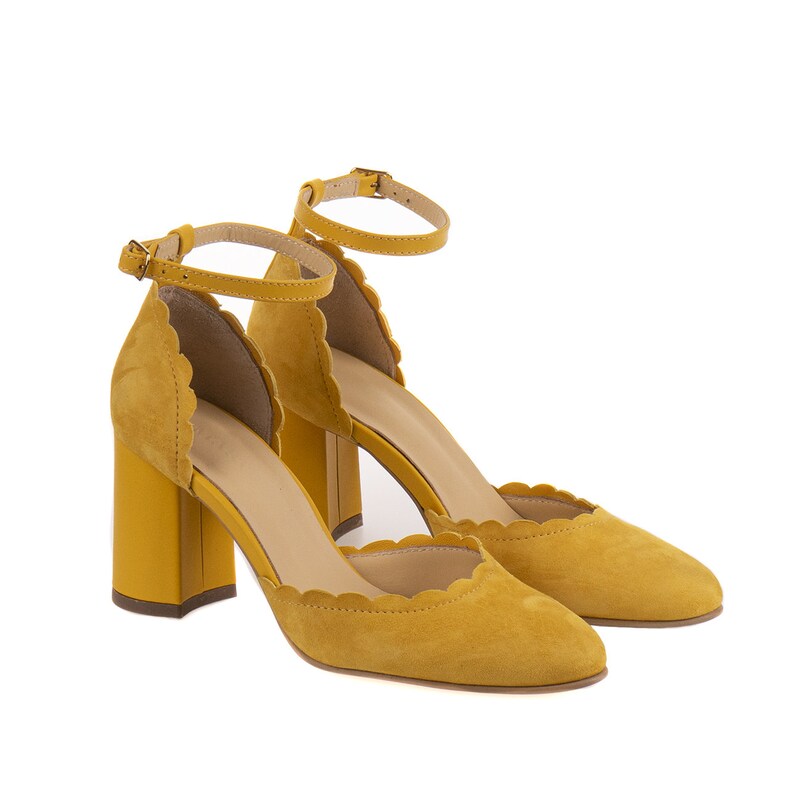 Mustard Heels - Etsy