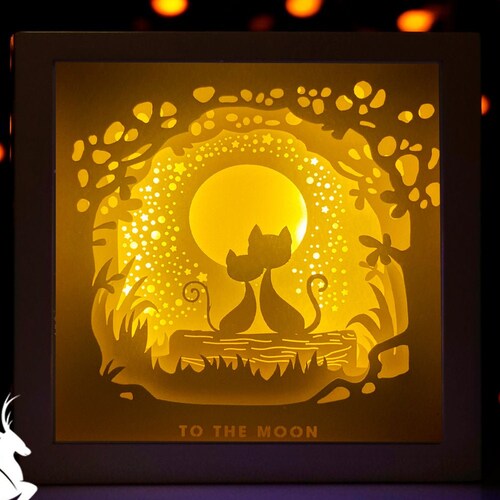 3D Paper Cut Light Box Light Boxes Digital SVG Files Paper - Etsy