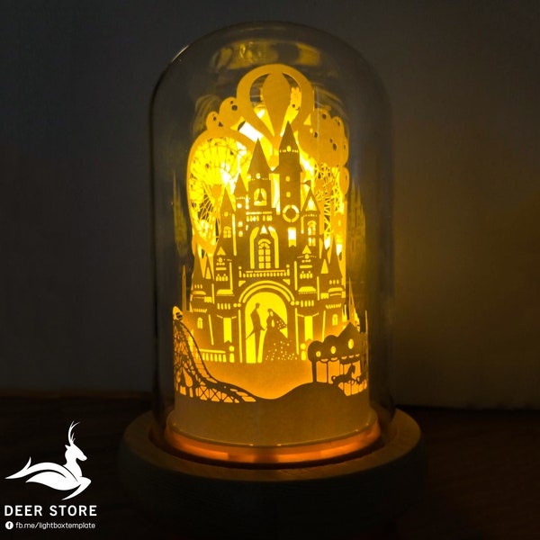 Glass Dome Paper Cut - Etsy