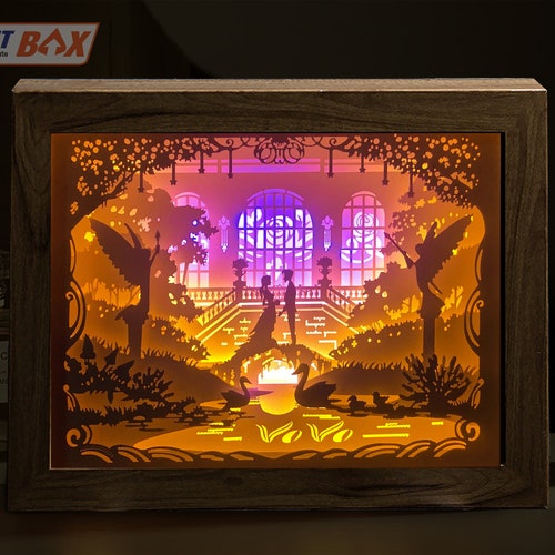 3D Paper Cut Light Box Light Boxes Digital SVG Files Paper - Etsy