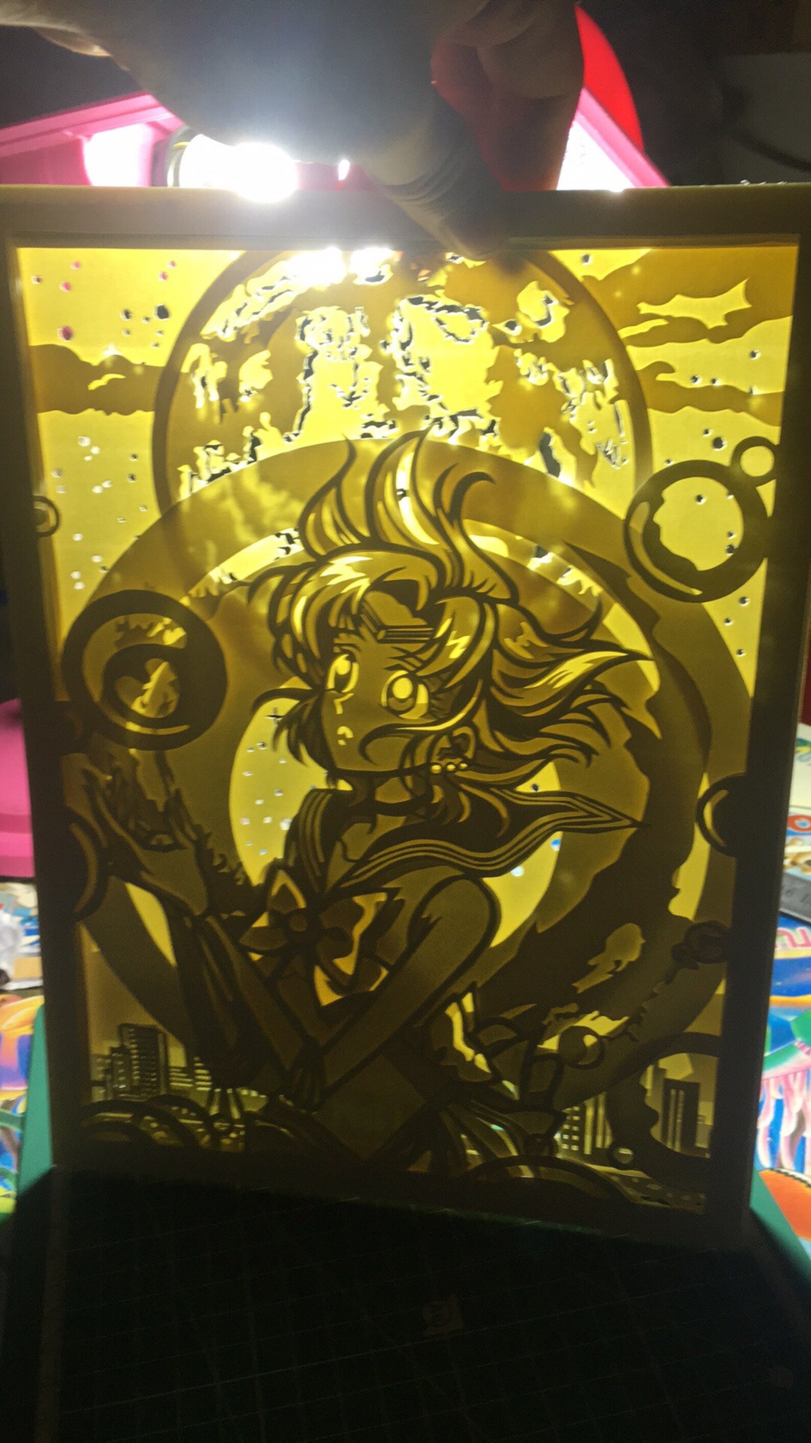 Anime Paper Cut Light Box Template Digital SVG File Paper Cut | Etsy