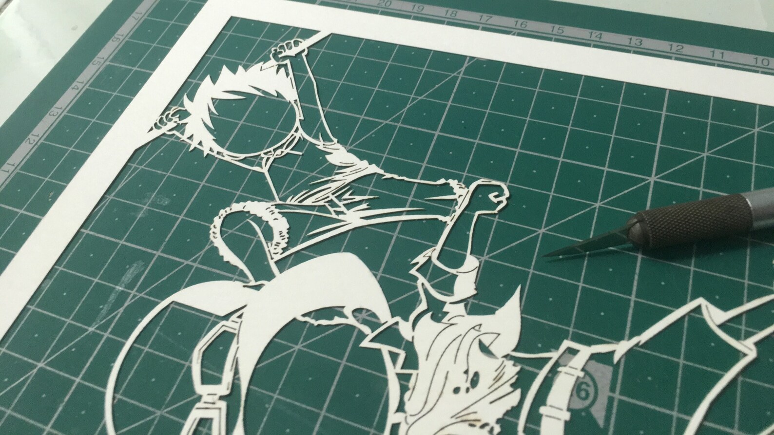 Anime Paper Cut Light Box Template Digital SVG Papercut Light | Etsy