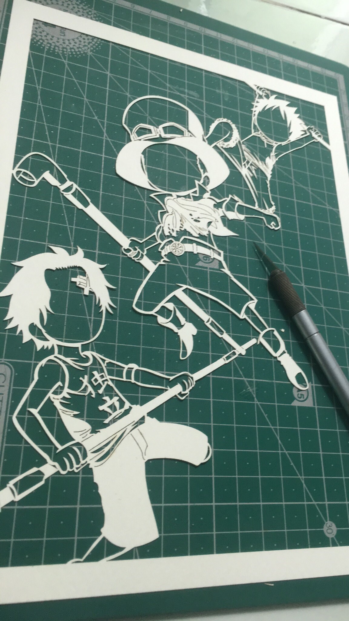 Anime Paper Cut Light Box Template Digital SVG Papercut Light - Etsy