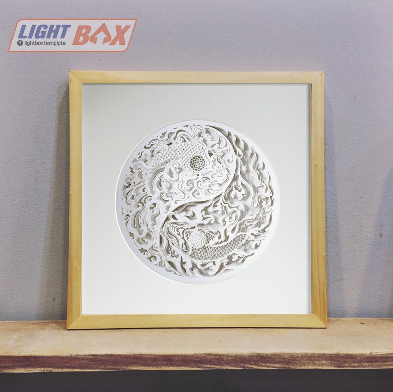 Home Decor 60x60 and 30x30 Cm Paper Cut Light Box Template | Etsy