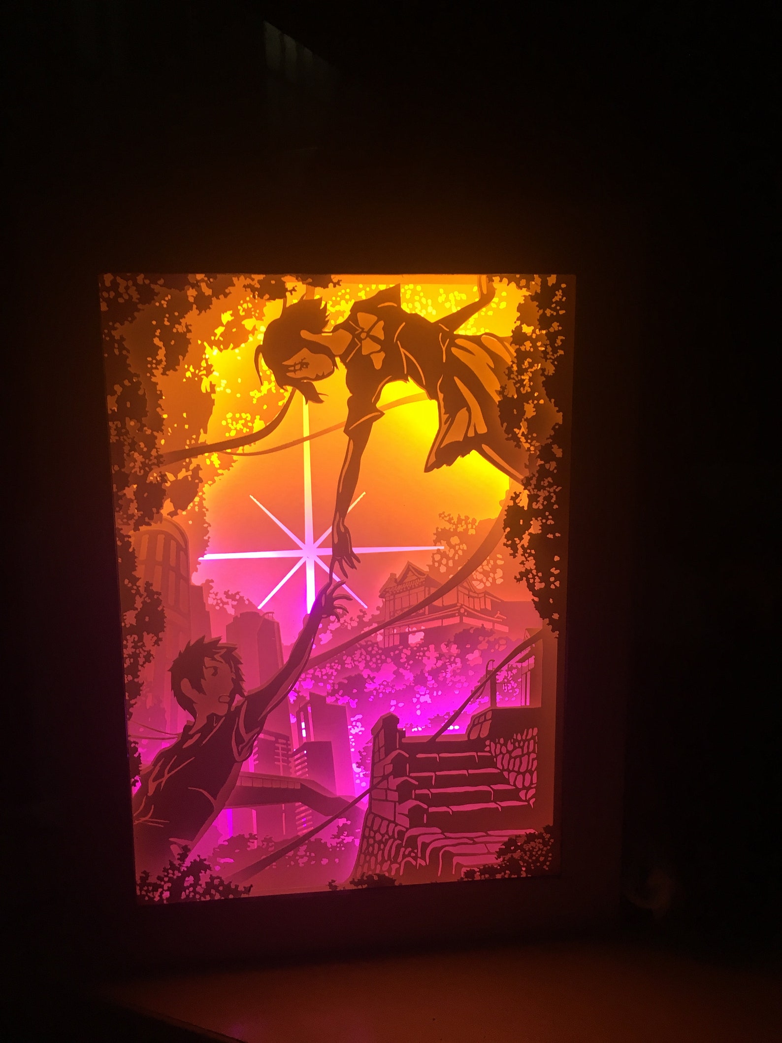 3D Paper Cut Light Box Template File Paper Cut 3d Light Box - Etsy