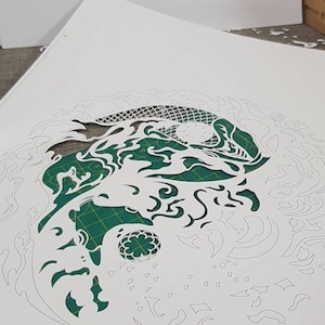 Home Decor (60x60 and 30x30 Cm) Paper Cut Light Box Template Digital ...