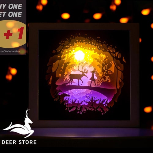 HALLOWEEN A4 Paper Cut Light Box Template Digital SVG - Etsy