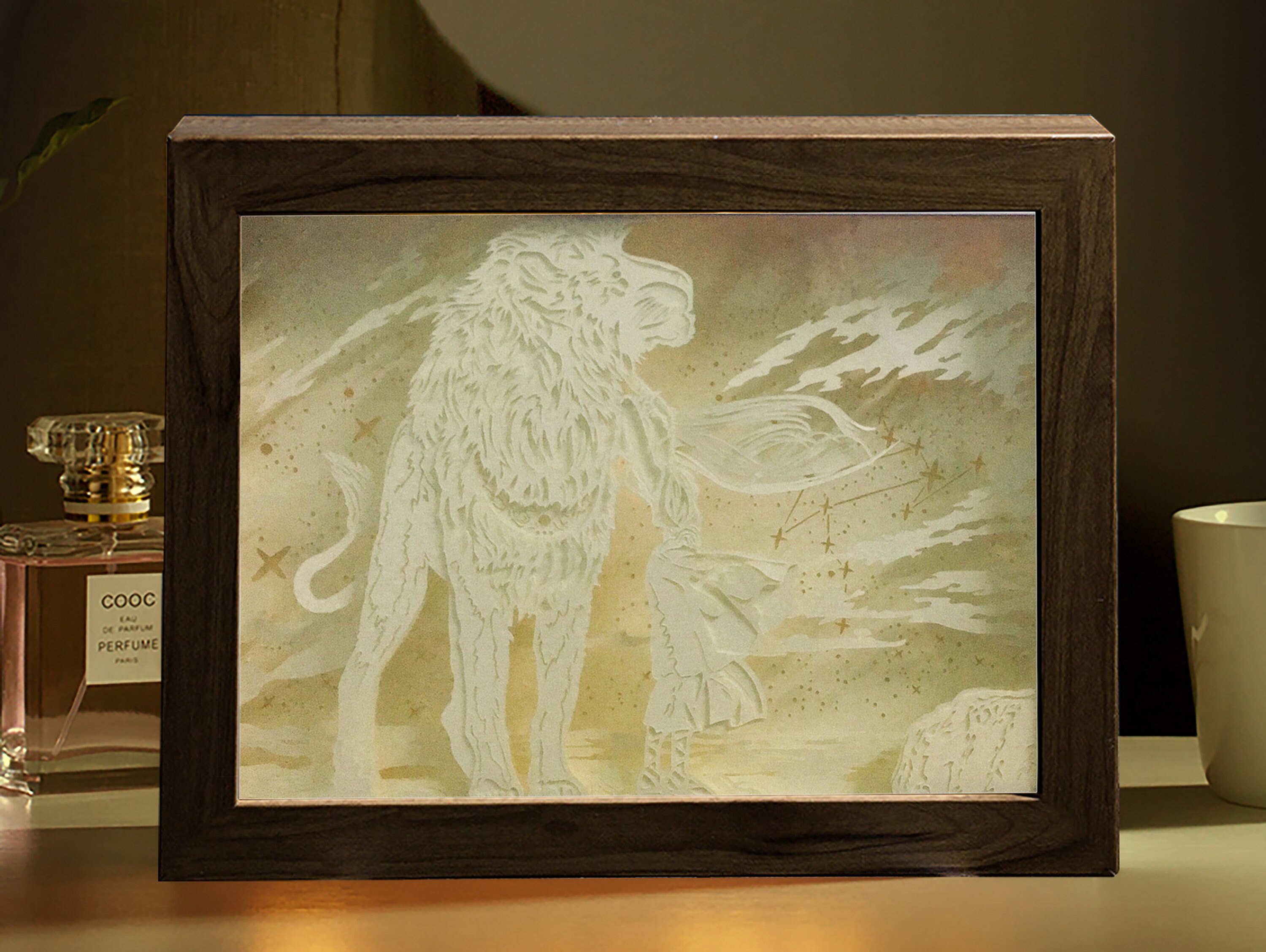 LEO 3D Paper Cut Light Box Light Boxes Digital SVG Files - 12 Zodiac ...