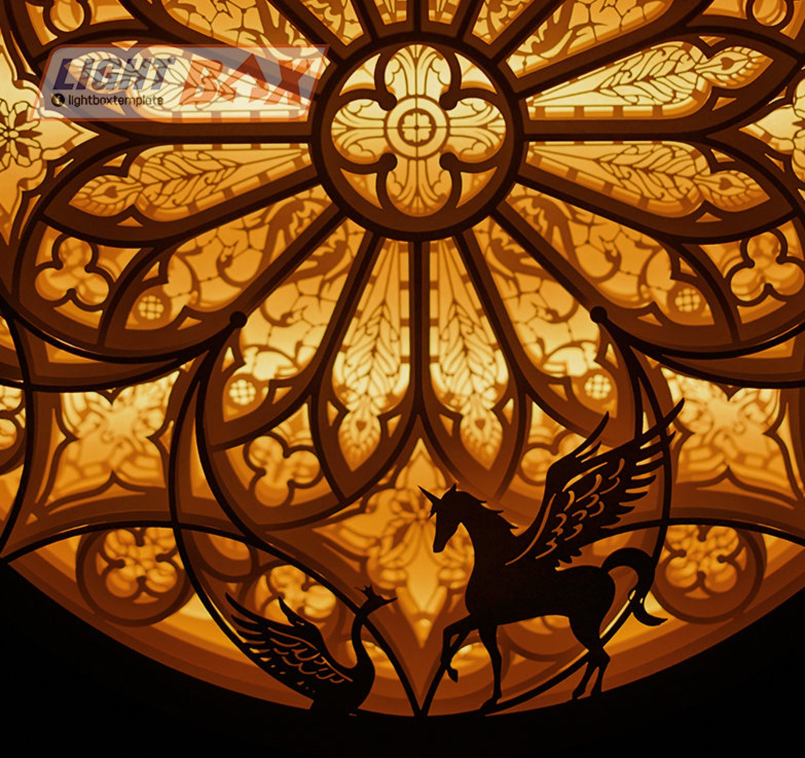 Home Decor 60x60 and 45x45 Cm Paper Cut Light Box Template | Etsy