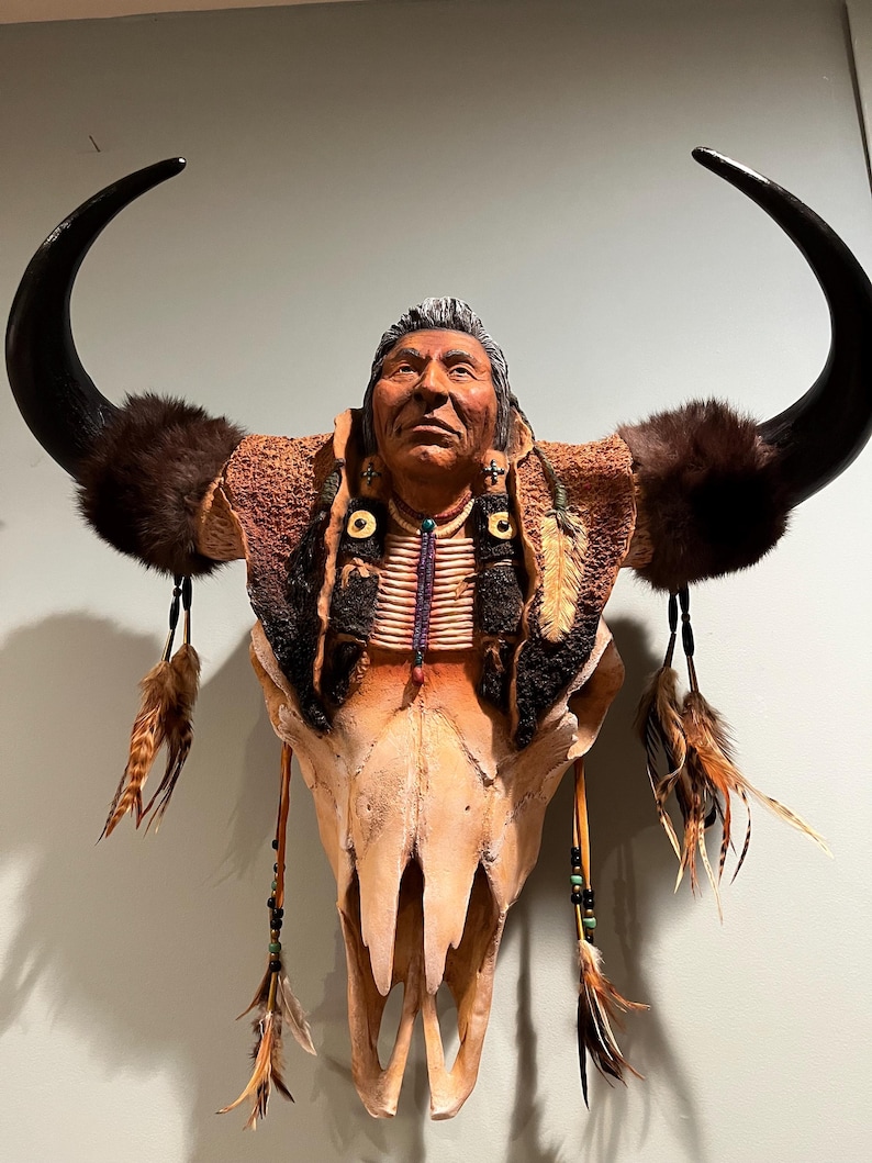 Buffalo Spirit Head - Etsy