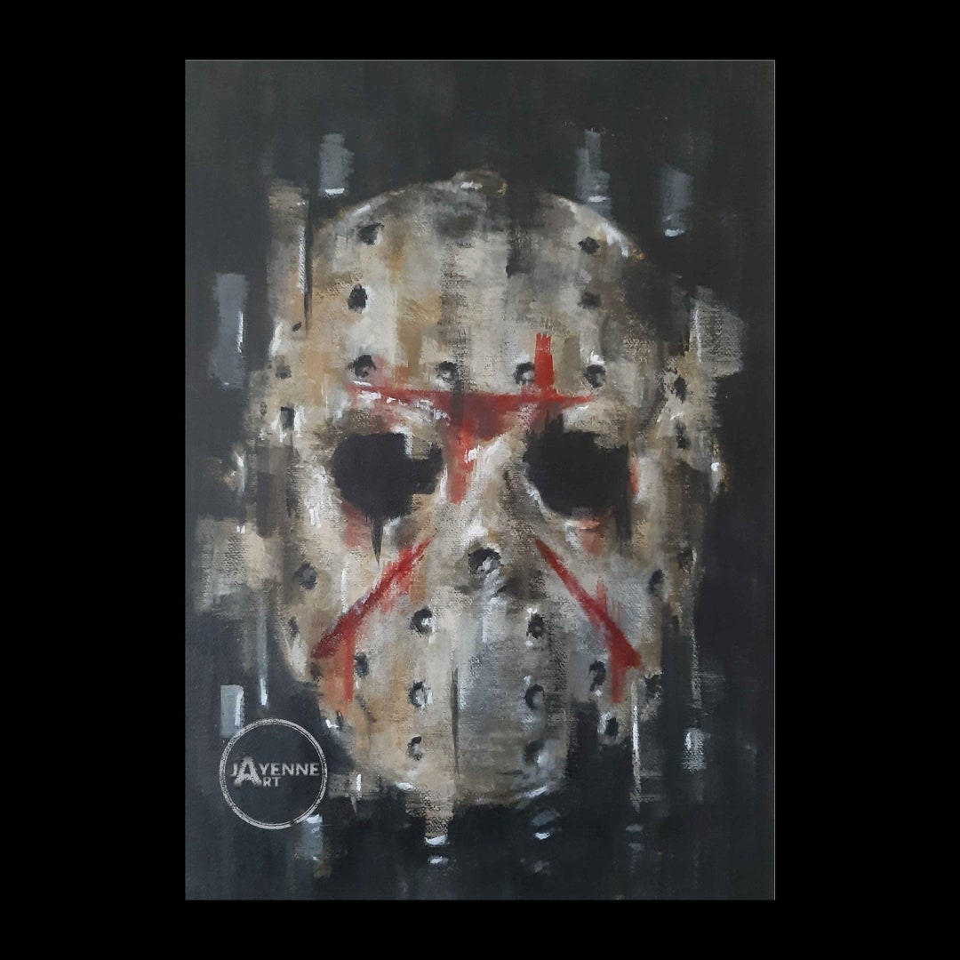 Friday the 13th, Jason Mask: Original Painting - Etsy