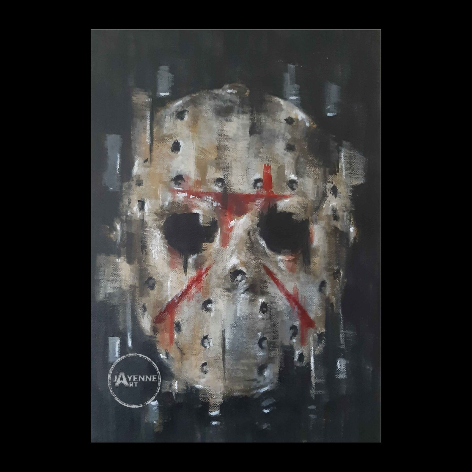 Friday the 13th, Jason Mask: Original Painting - Etsy