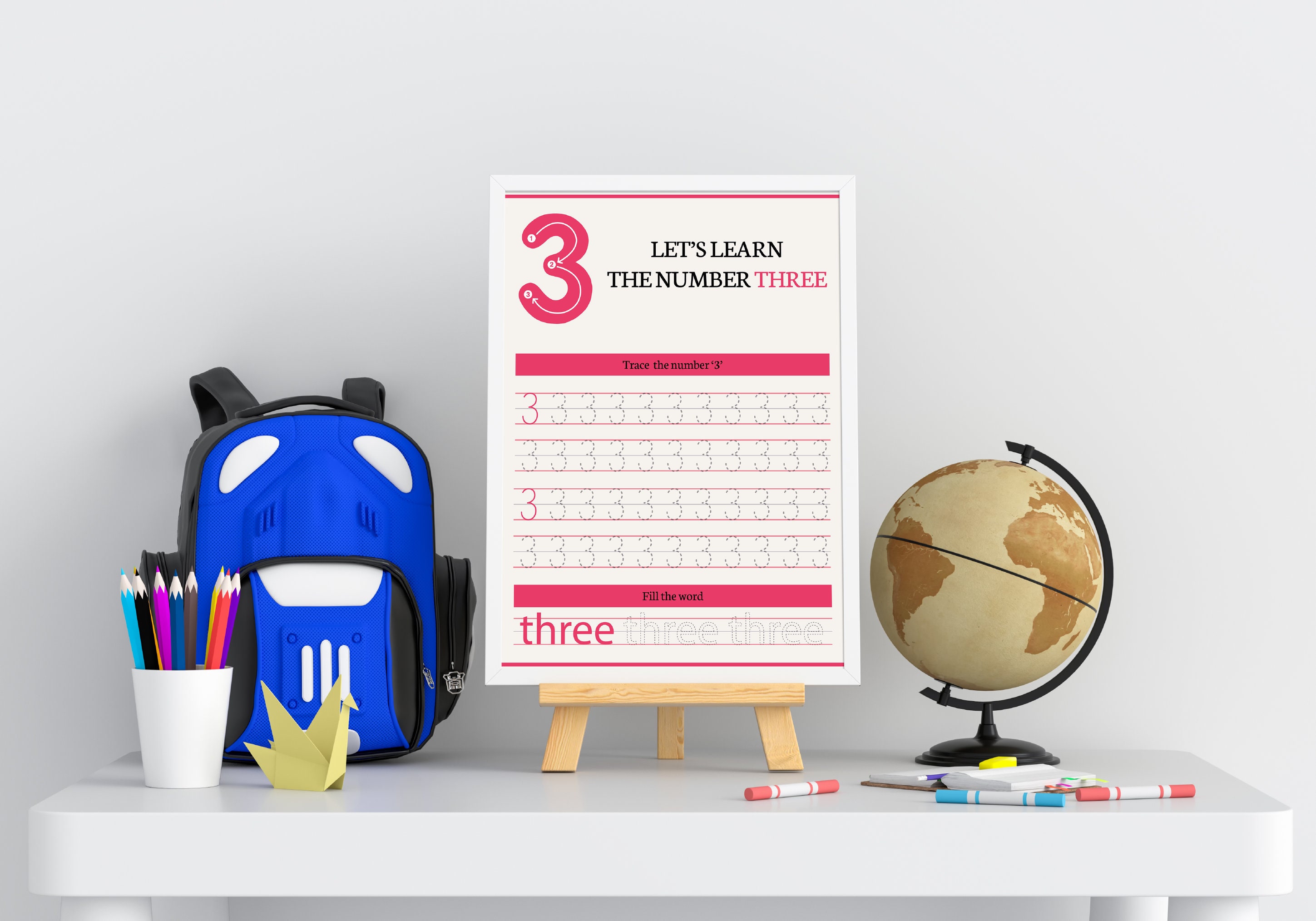 Number Tracing Worksheets 1-10 Traceable Numbers Preschool - Etsy