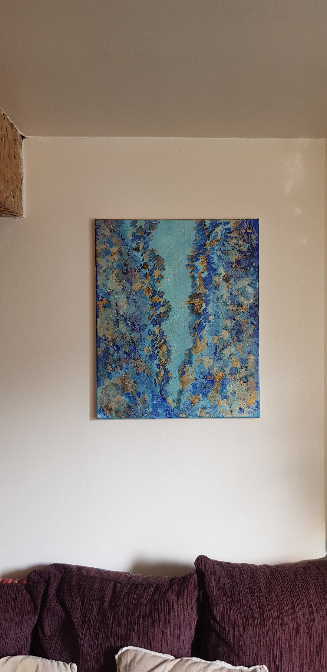 Hand-painted Canvas. Mr. Acrylic. Painting on Canvas. Abstract ...