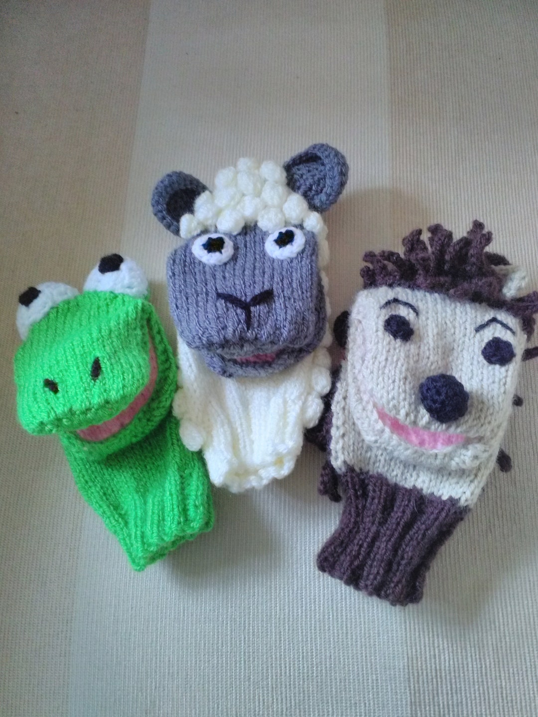 Hand Knitted Puppets - Etsy UK