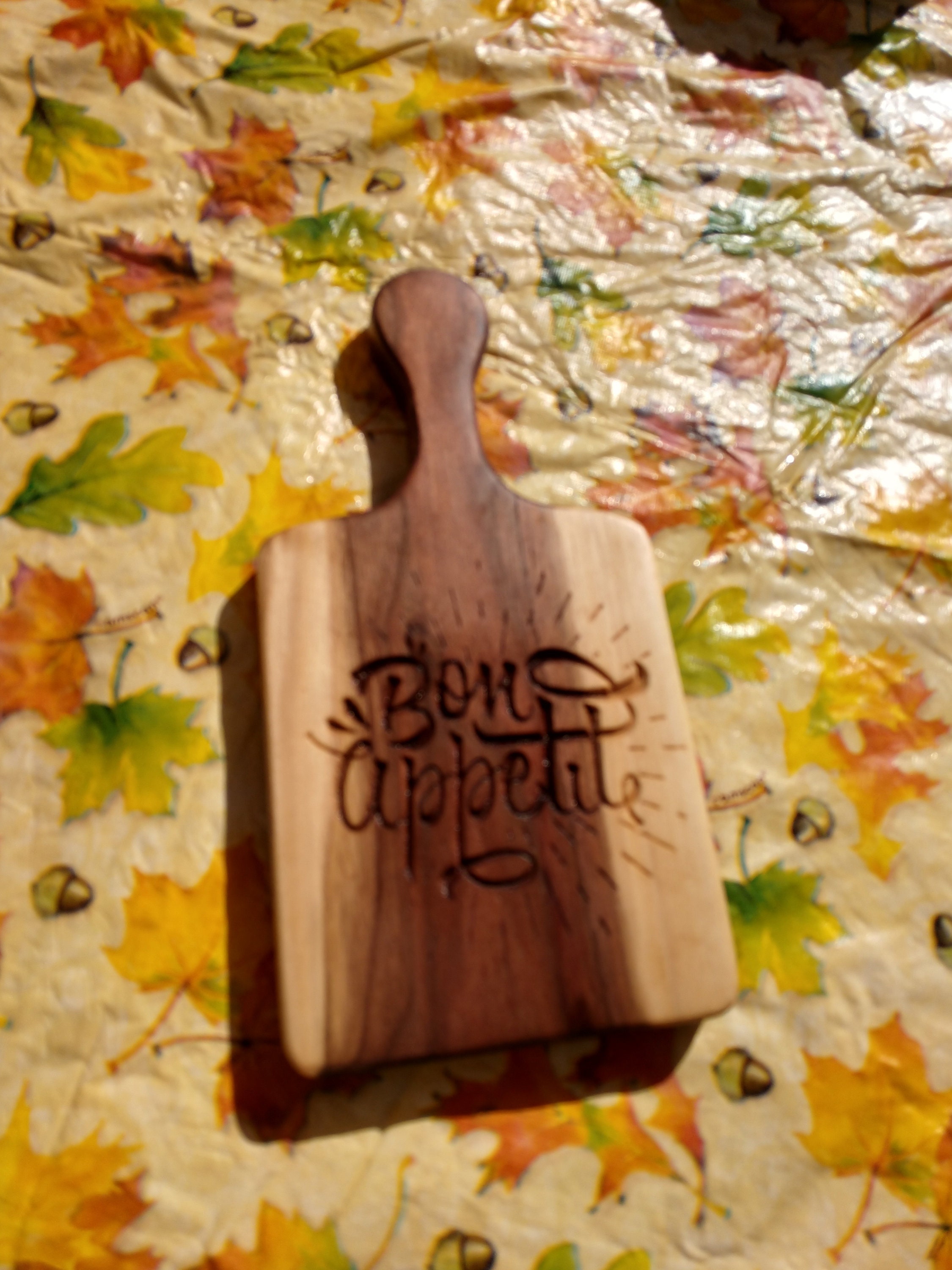 Small Walnut "bon Appetit" Board - Etsy