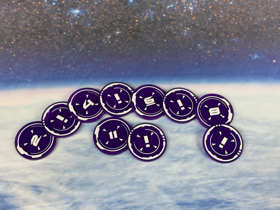 Objective Tokens Double-sided - Set of 10 - Cyberpunk RCZ - Etsy