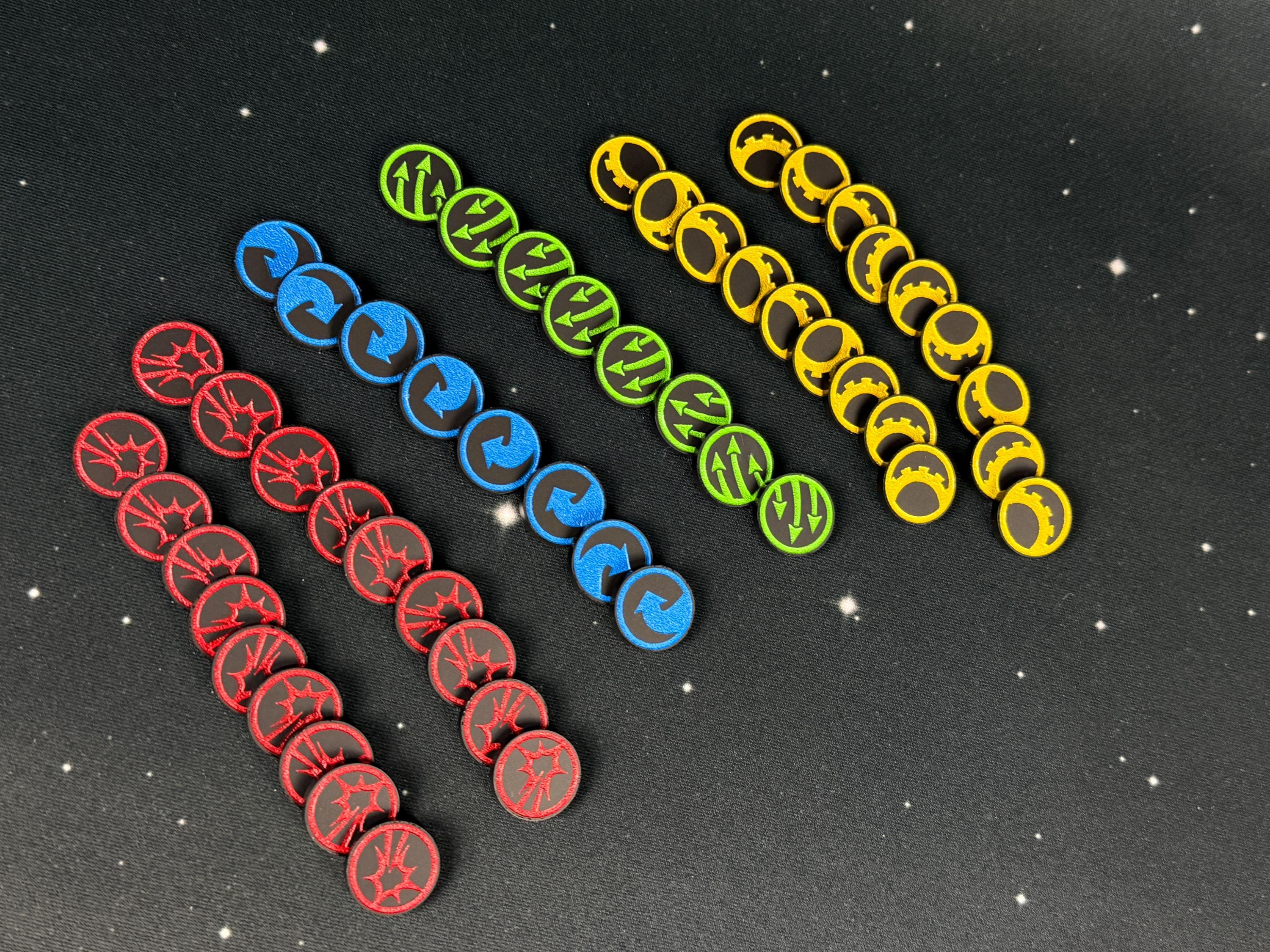 SW Armada Command Tokens: Laser Cut Acrylic, Complete Set of 52 - Etsy