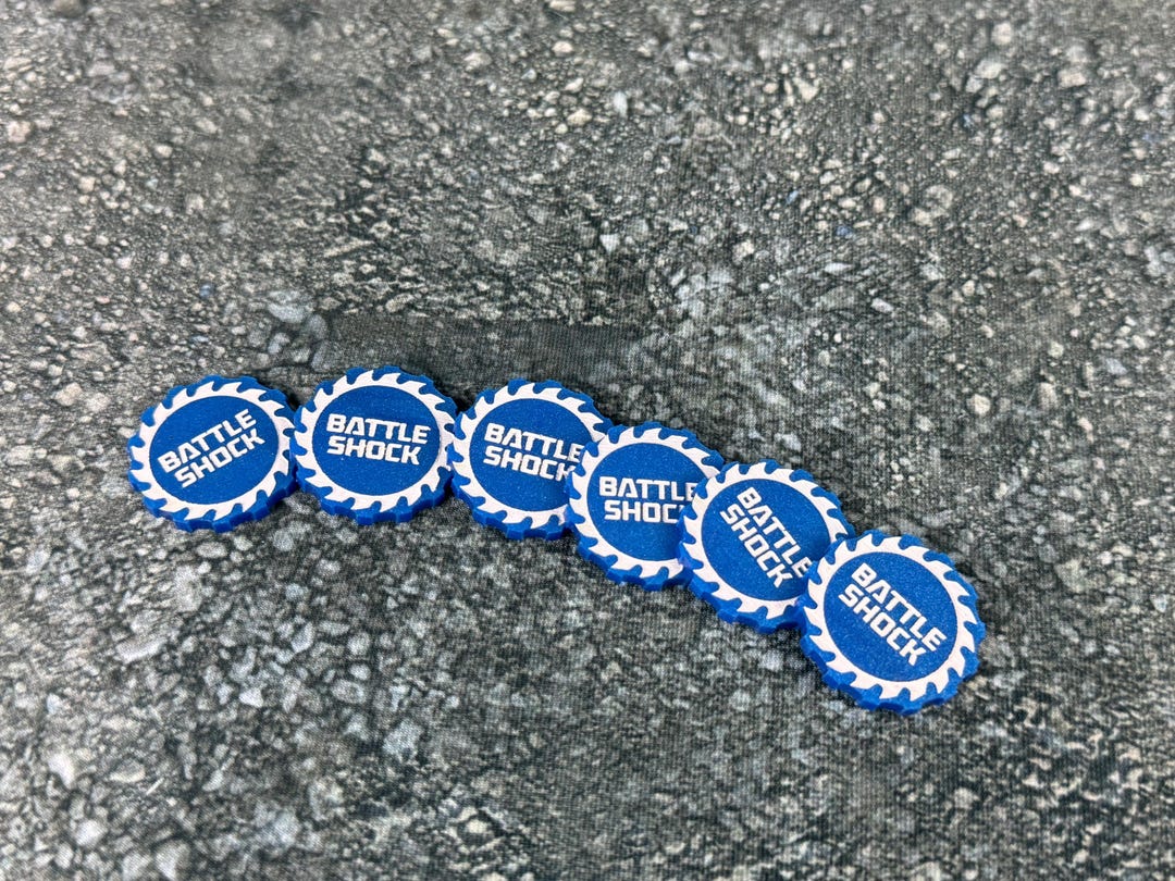 28mm Battle Shock Acrylic Tokens in a Set of 6 for Aos, 40k - Etsy