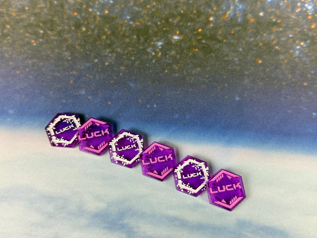Luck Tokens Double Sided in a Set of 6 for Use With Cyberpunk RCZ - Etsy
