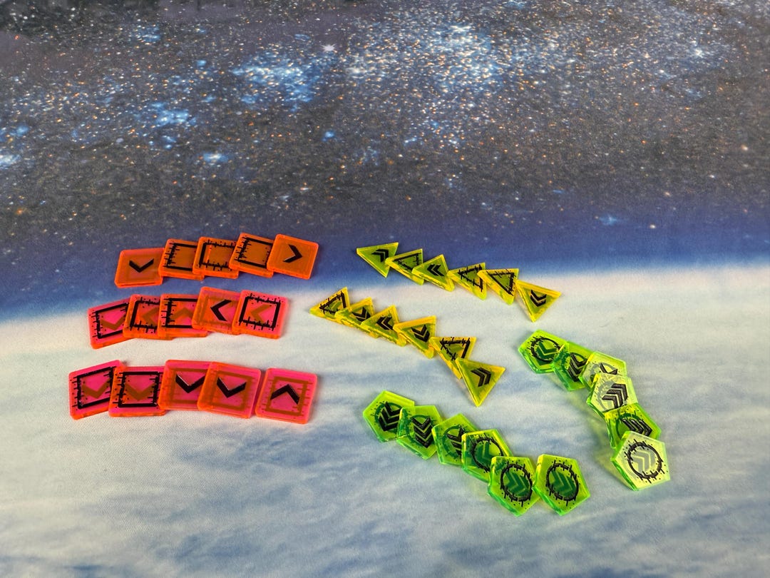 Action Tokens Double Sided in a Set of 39 for Use With Cyberpunk RCZ - Etsy