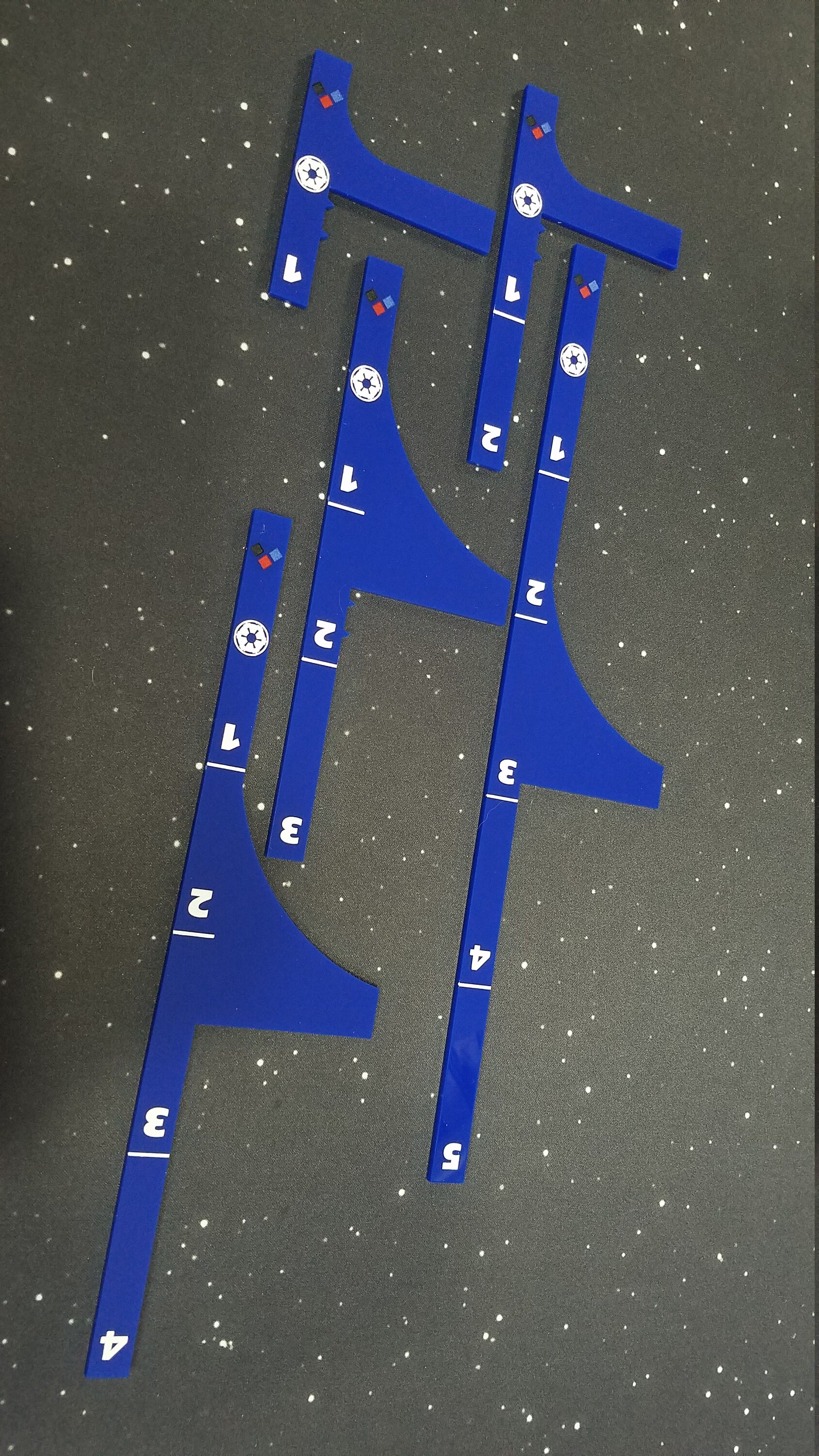 Distance/Speed Rulers only set WITH HANDLES for SW Armada | Etsy