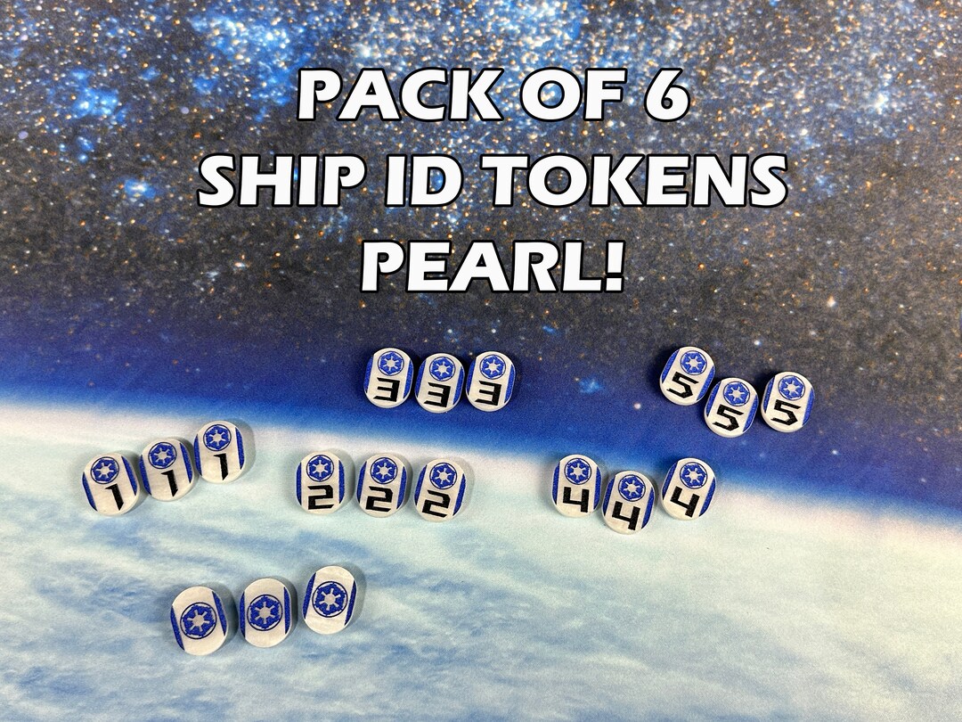 SW Armada Ship ID Tokens: Pearl Acrylic, Laser Cut - Set of 6 - Etsy