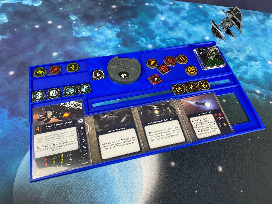 Small Ship Command Tray: Pilot Card & Token Organizer for X Wing - Etsy