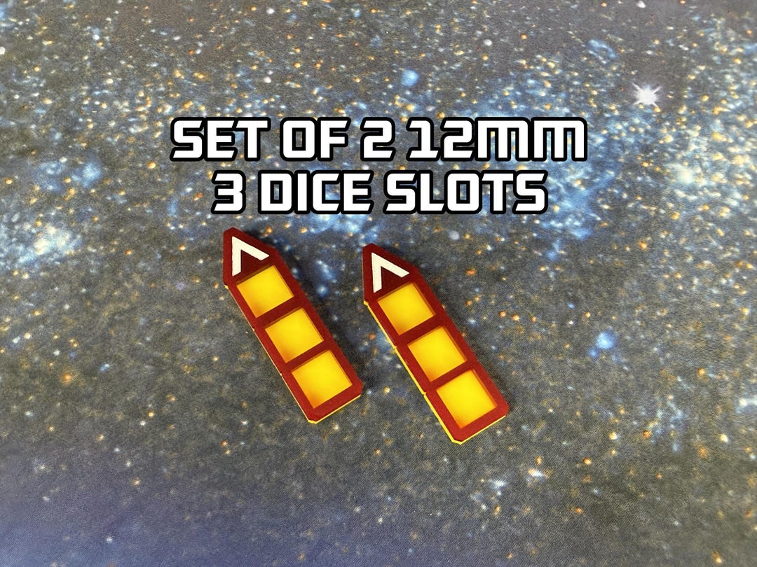 Wound Counter Set of 2, 3 Die 12mm Dice Slot Holders, Dice Wound ...
