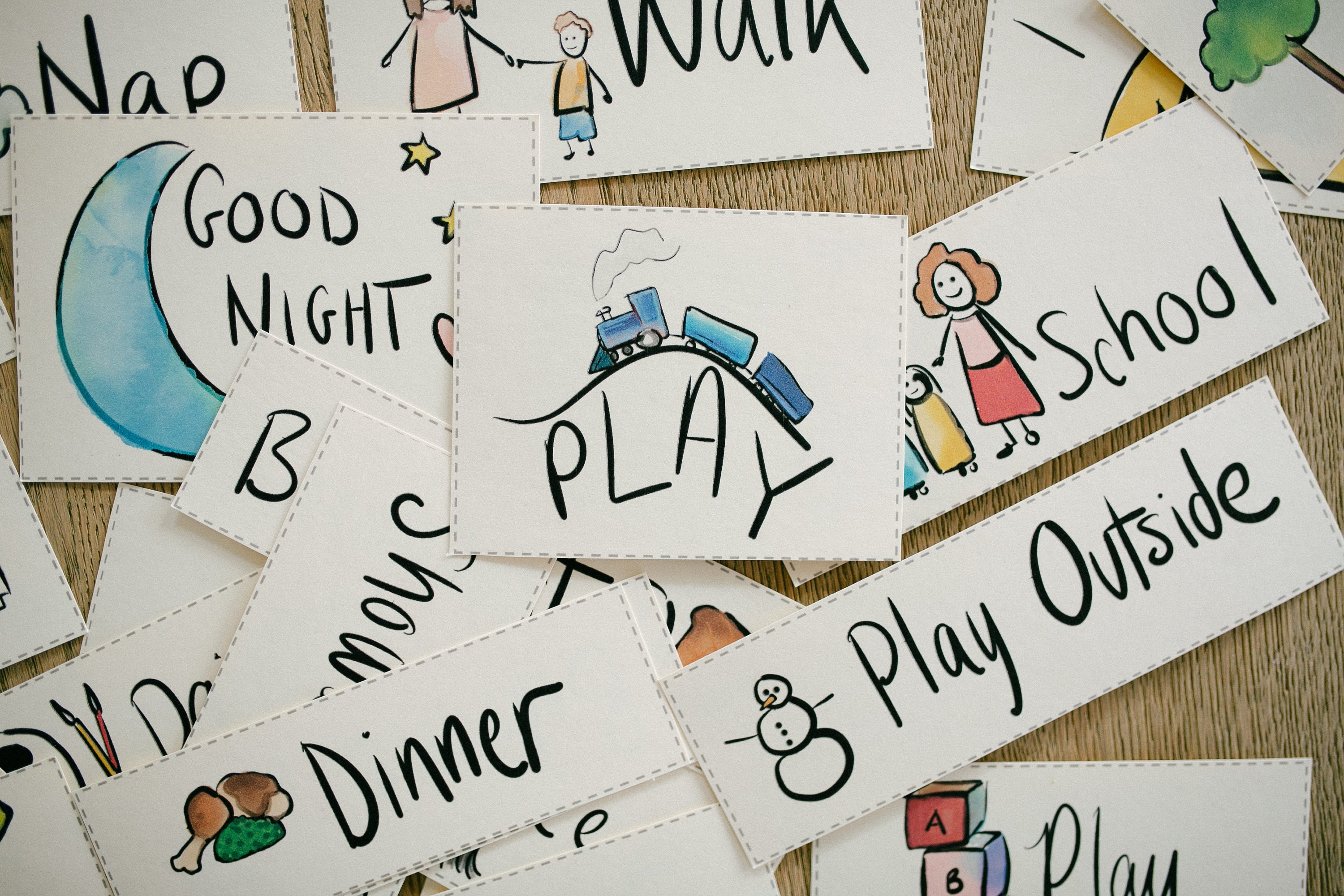 Visual Schedule Toddler Kids Routine Chart Printable Cards - Etsy Canada