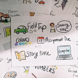 Homeschool Visual School Subjects - Etsy