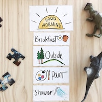 Visual Schedule & Daily Routine Cards for Toddlers, Preschoolers (at ...