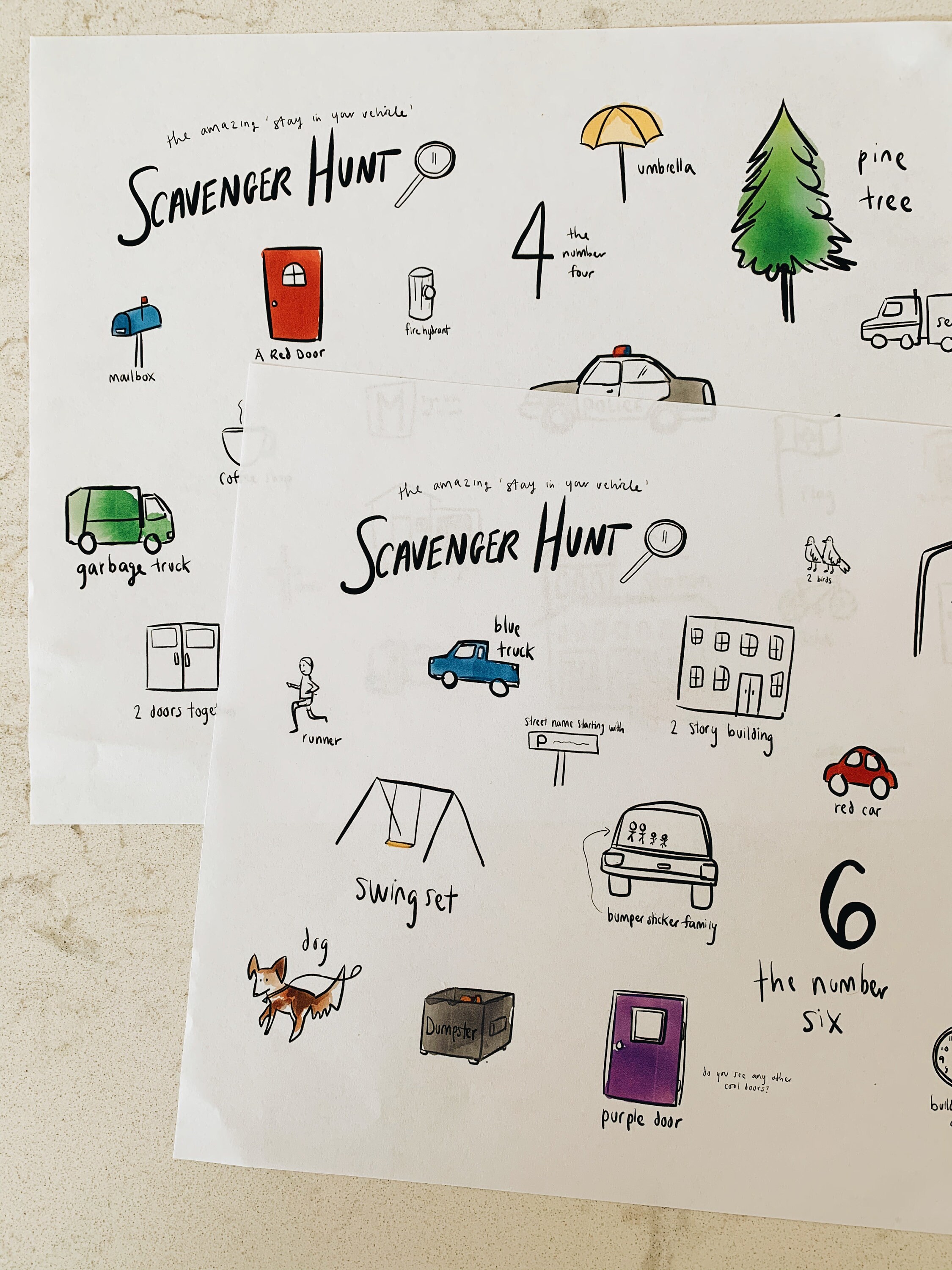 Driving Scavenger Hunt (2 Pack) - Etsy
