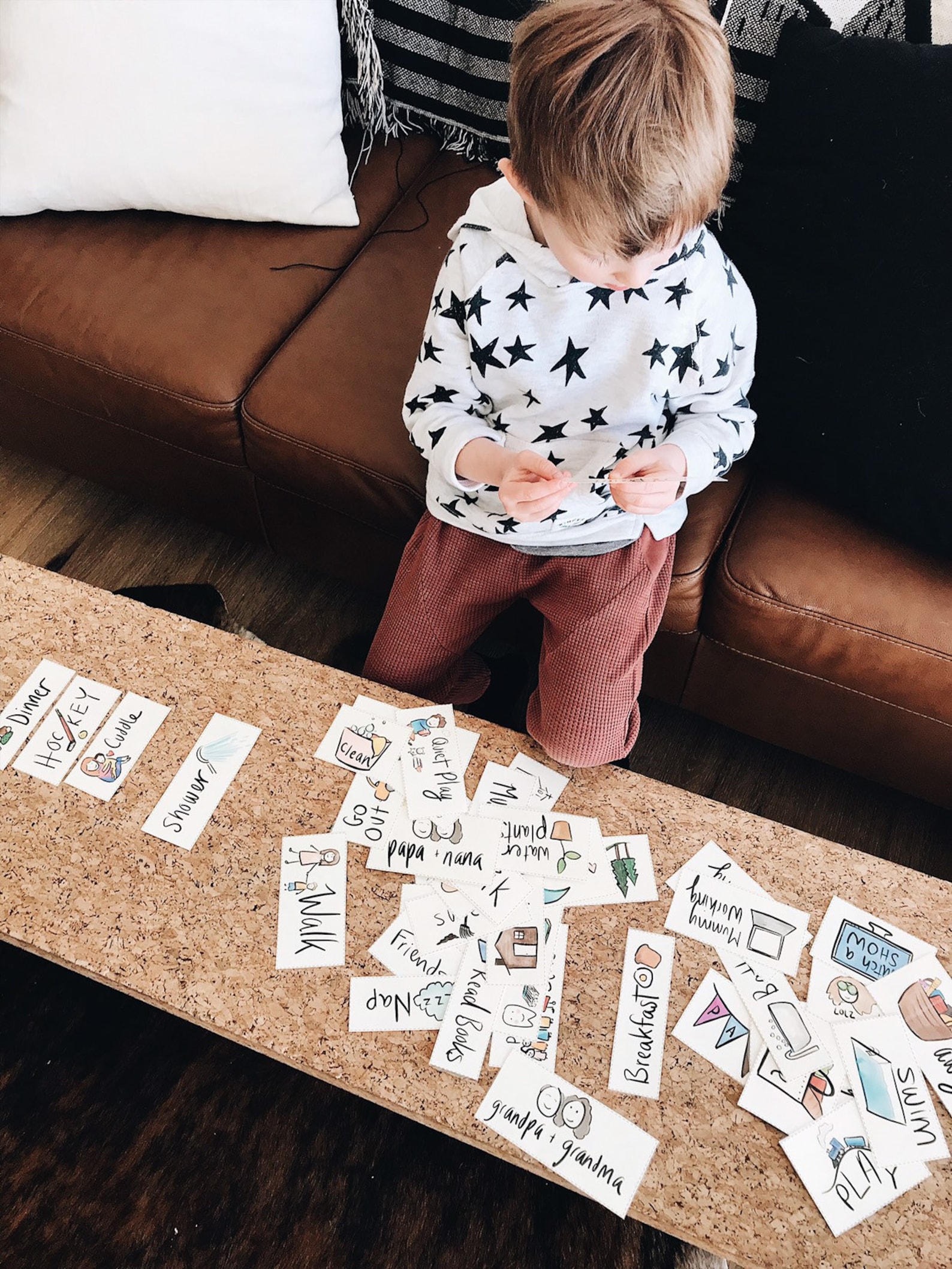 Visual Schedule Toddler Kids Routine Chart Printable Cards | Etsy