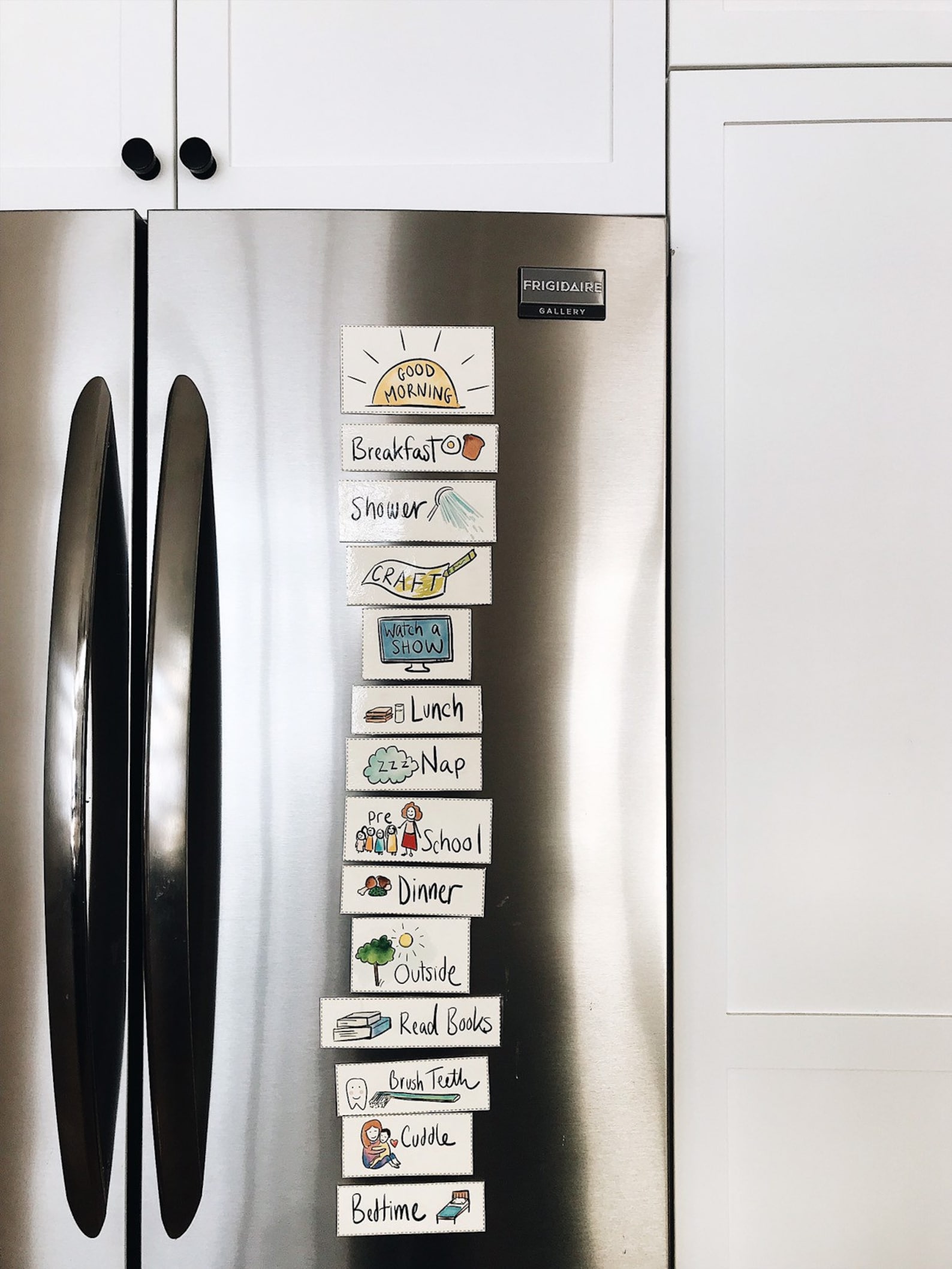 Visual Schedule Toddler Kids Routine Chart Printable Cards | Etsy