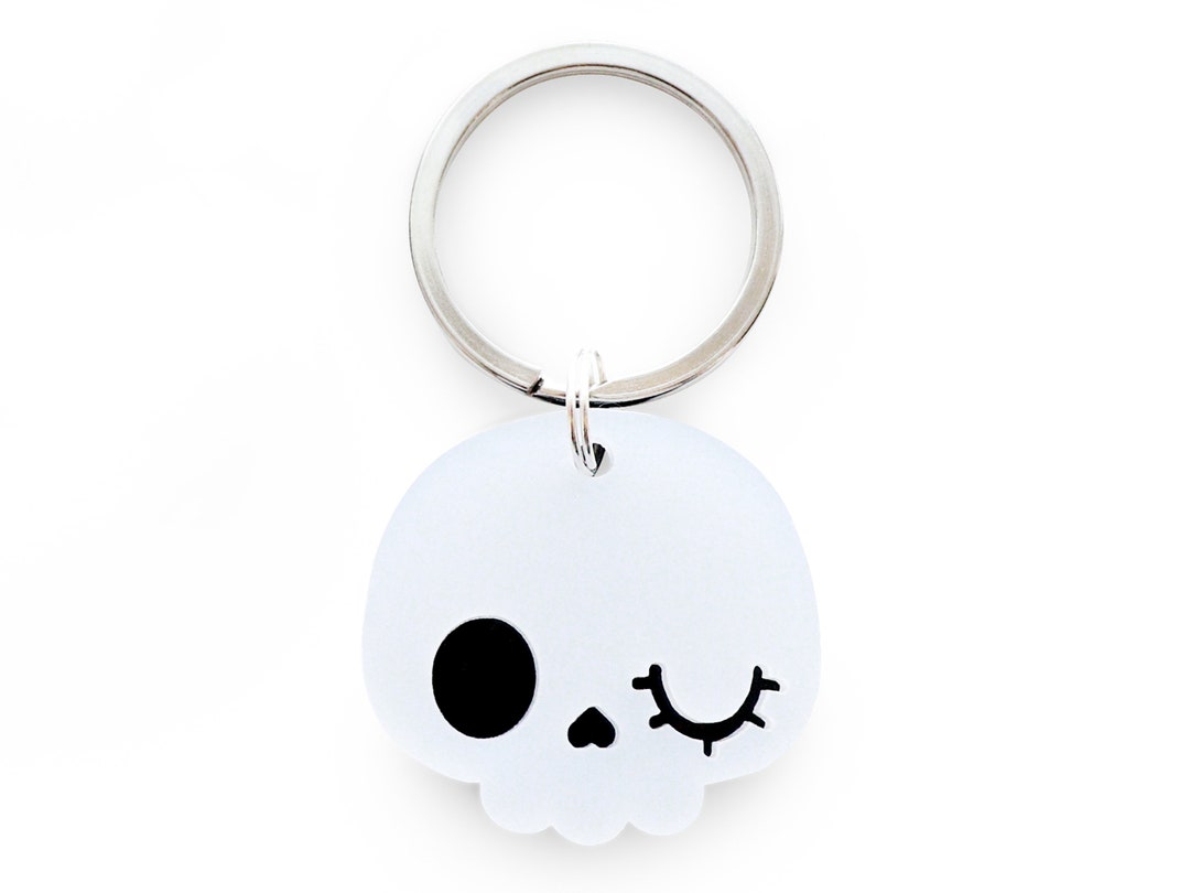 Custom Pet Tag for Dogs and Cats | Personalized Skull Pet ID Tag in ...