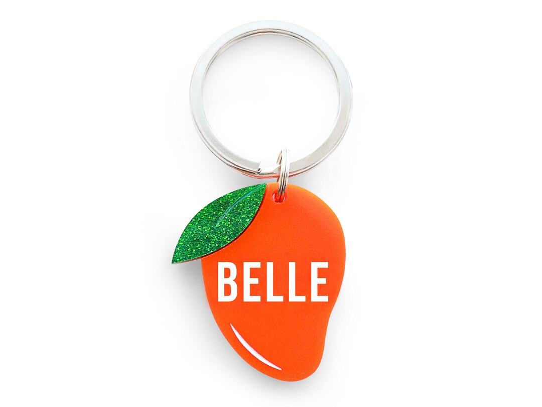 Custom Summer Pet Tag for Dogs and Cats | Personalized Mango Pet ID Tag ...