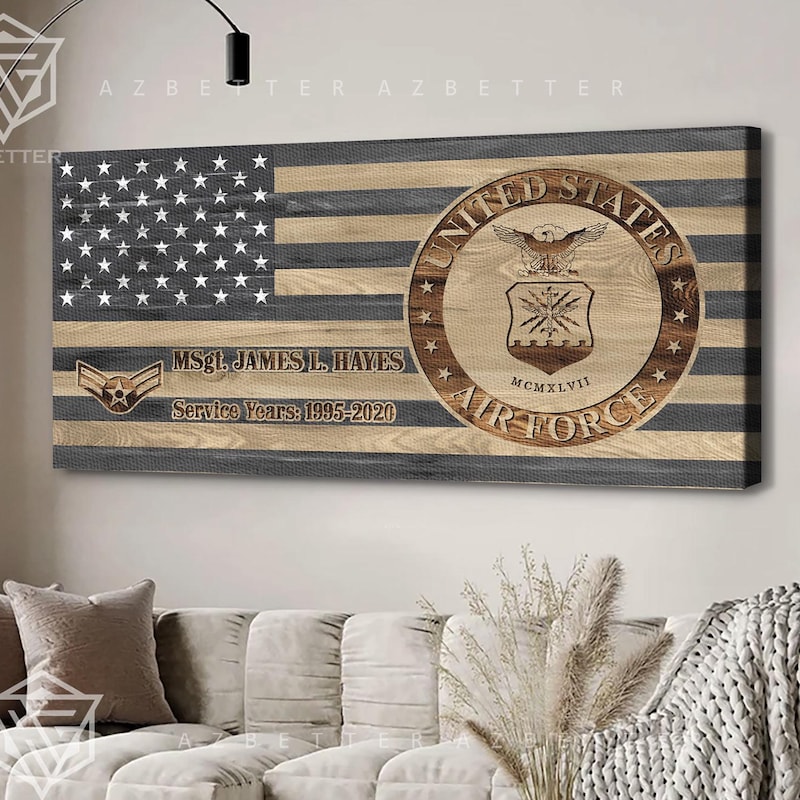Rustic Air Force Flag - Etsy