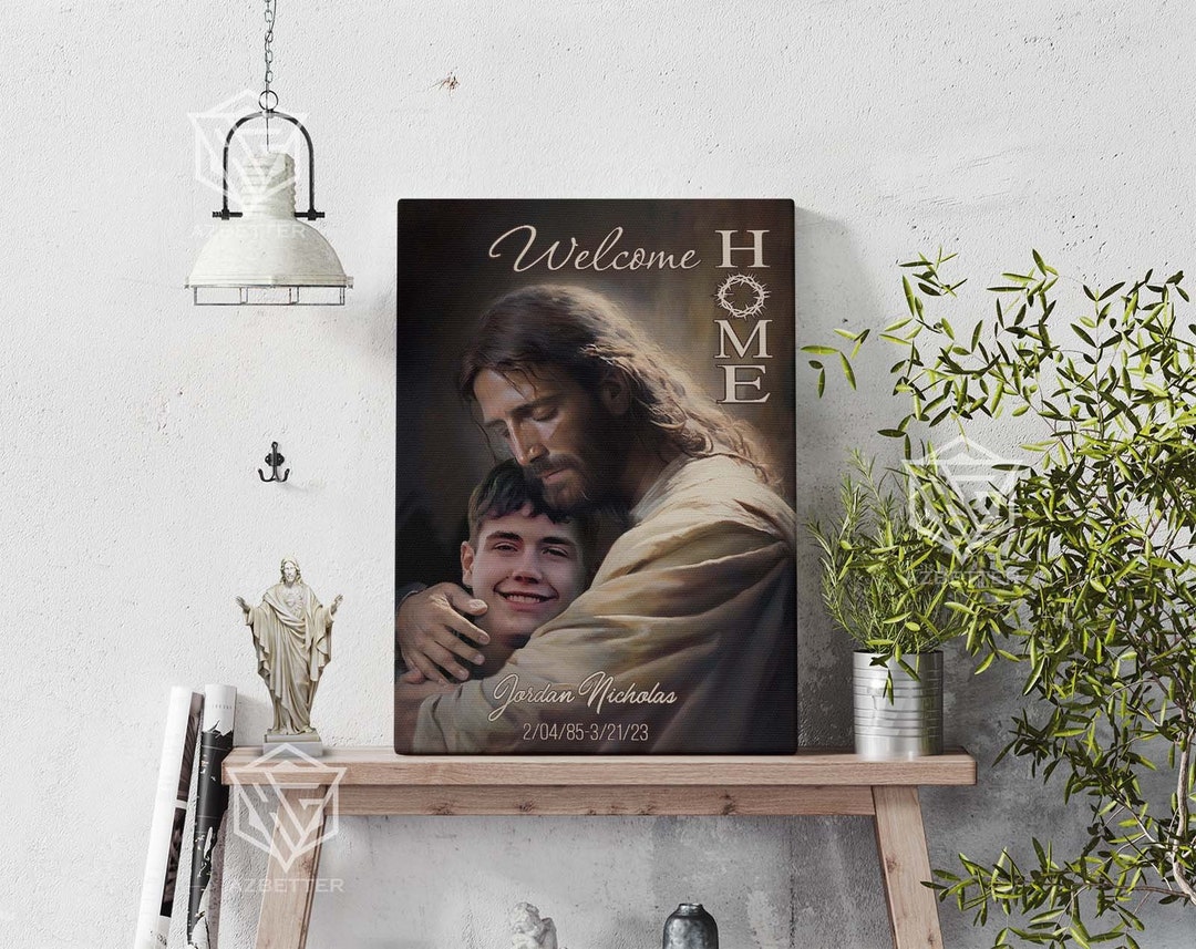 Digital File Download Personalized Safe in the Arms of Jesus Rest in ...