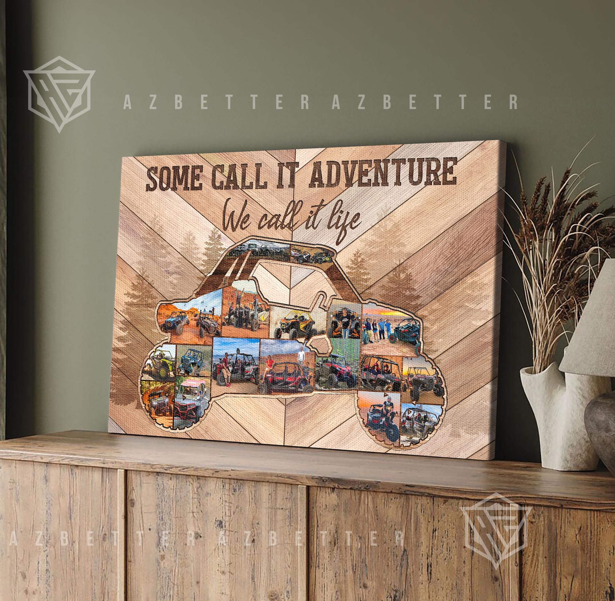 Personalized ATV Photo Collage Canvas, Custom Off-road Adventure Wall ...