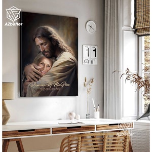 Custom Photo Safe in the Arms of Jesus Canvas Prints, Christian ...