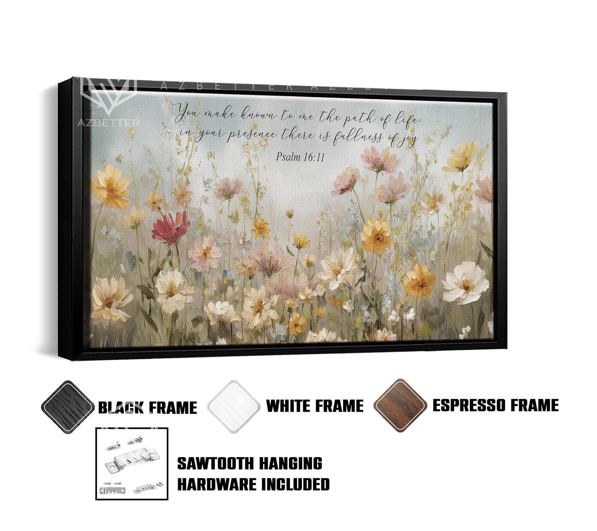 Wildflower Lilies With Custom Bible Verse Canvas, Wildflower Scripture ...