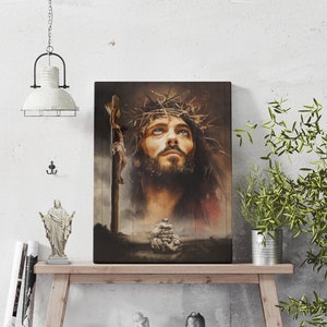 The Life of Jesus Canvas Jesus Portrait Artwork, Gift for Christians ...