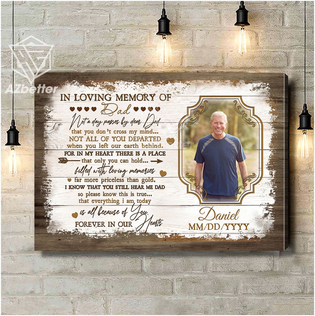 Best Seller: Personalized Canvas in Loving Memory, Sympathy Gift ...