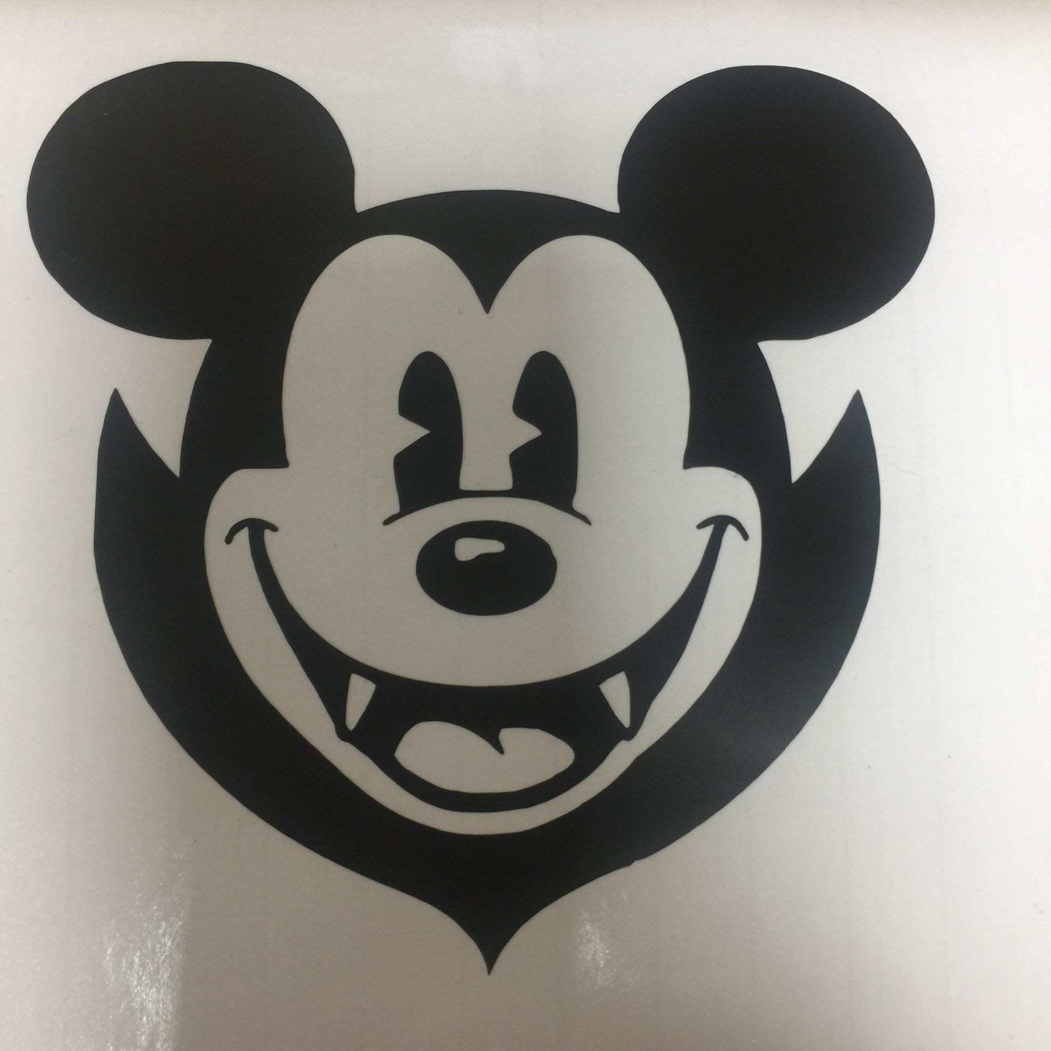 Mickey Mouse Vampire Stencil