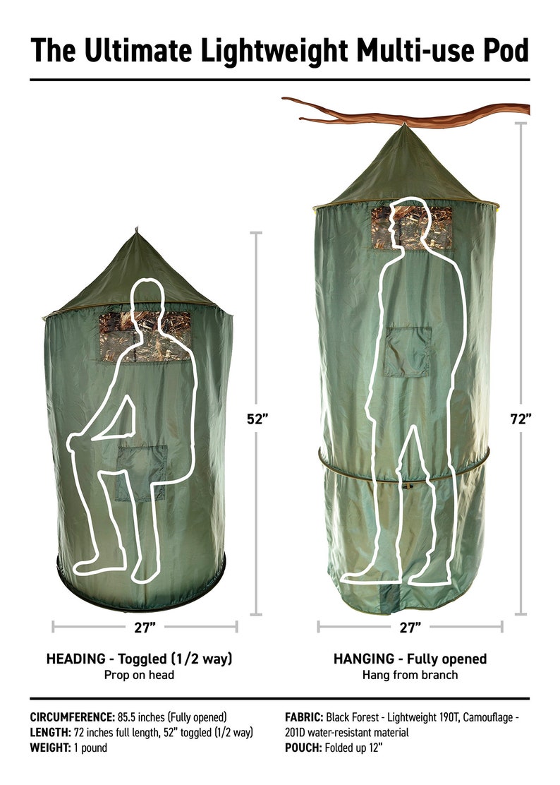 The Willow Pod On-the-go Portable Collapsable Compact Multi-use Privacy ...